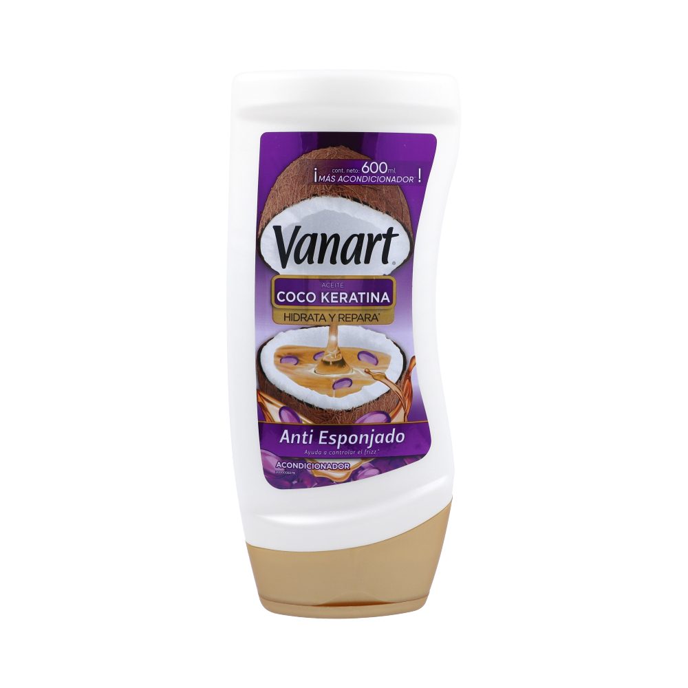 Acondicionador Coco Keratina Vanart Frasco X 600Ml Anti Esponjado | Los ...