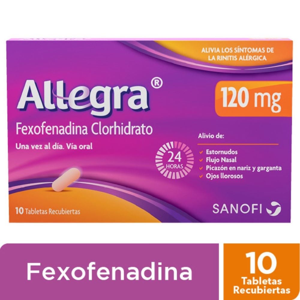 Allegra 120mg Caja x 10 Tabletas