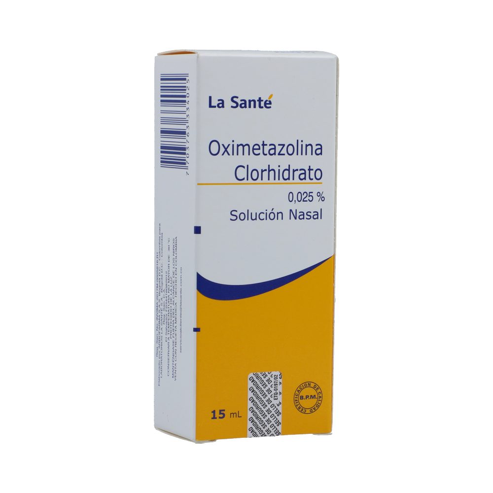 Oximetazolina Clorhidrato Soluci n Nasal 0 25 Frasco X 15 ML Los Oximetazolina Clorhidrato Soluci n Nasal 0 25 Frasco X 15 ML Los