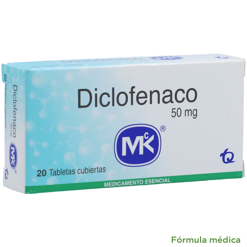 Diclofenaco 50Mg Tableta Recubierta Caja X 20 Tabletas Mk | Cruz Verde