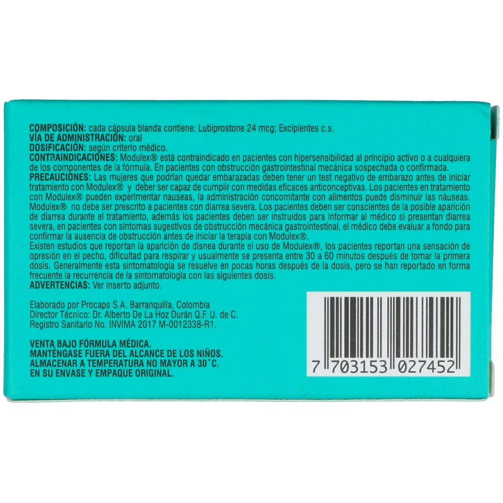 Modulex 24Mcg Caja X 20 Cápsulas | Los expertos en ahorro Cruz Verde ...