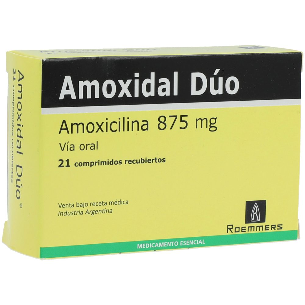 Amoxidal Dúo Comprimidos Recubiertos 875Mg Caja X 21 | Cruz Verde