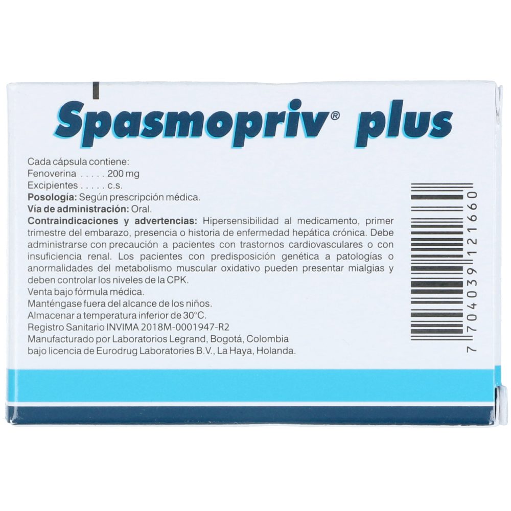 Spasmopriv Plus 200Mg Caja X 30 Cápsulas | Los expertos en ahorro Cruz ...