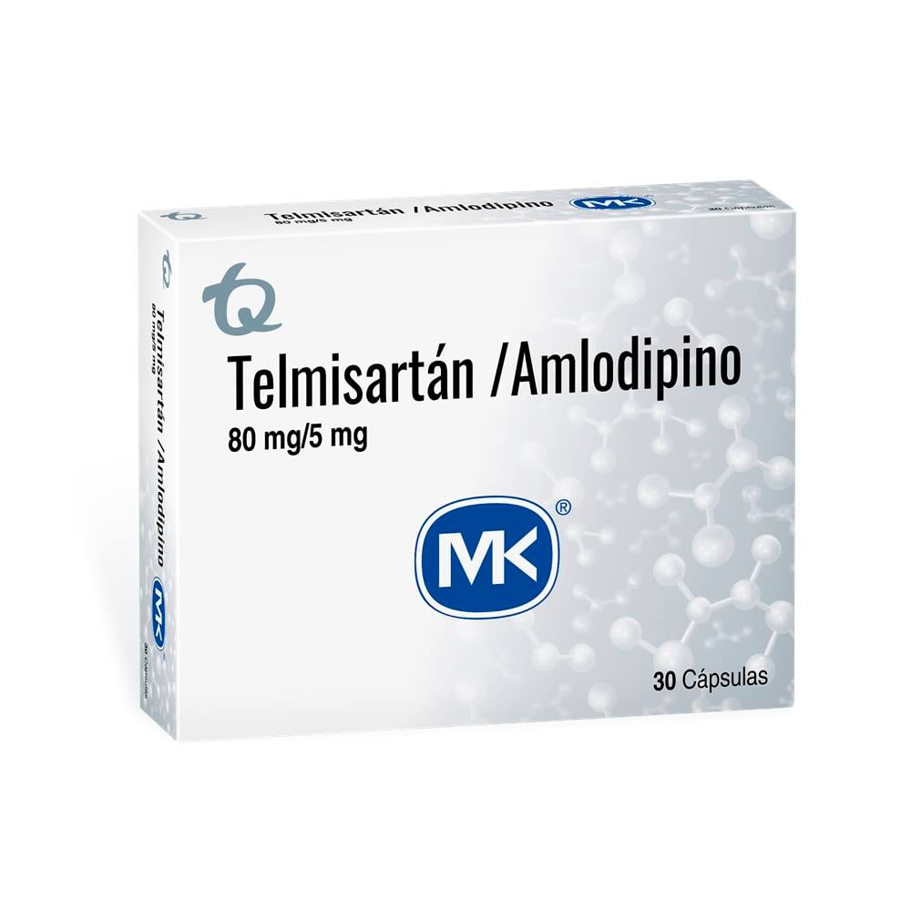 Amlodipino+Telmisartan (5+80)Mg Capsulas Caja X 30 Mk | Cruz Verde