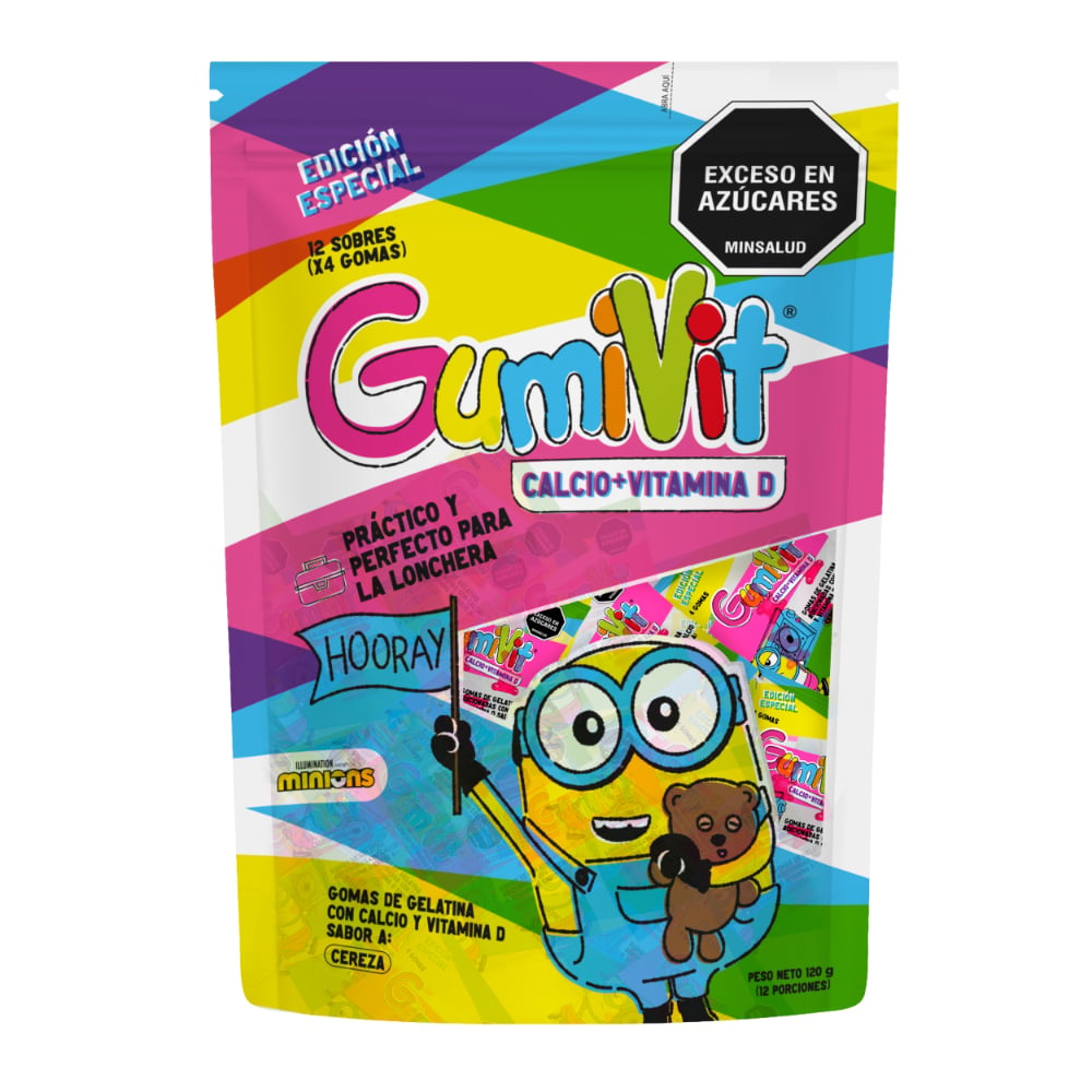 Gomas Gumivit Calcio + Vitamina C Edicion Especial Doypack X 12Sob X ...