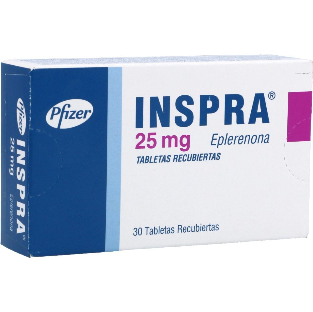 Inspra Tabletas Recubiertas 25mg | Cruz Verde