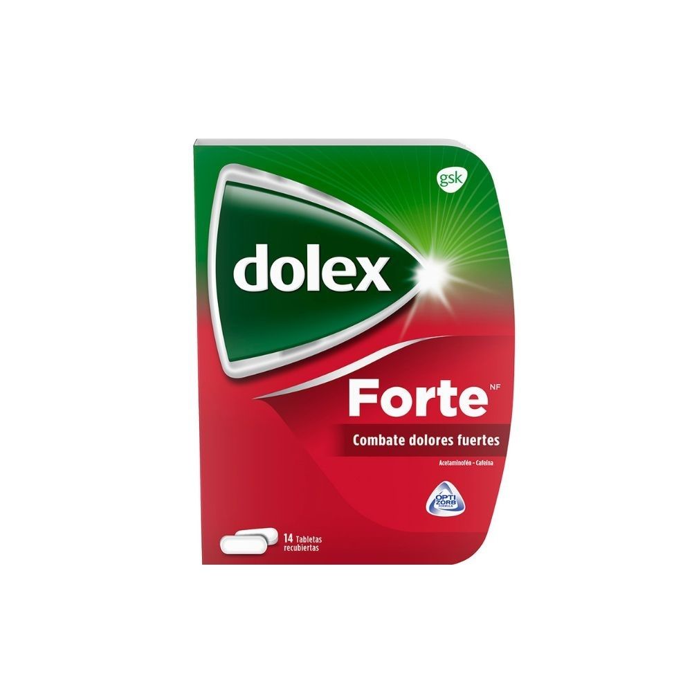 Dolex Forte Nf Tabletas Recubiertas Formula Mejorada (500+65)Mg Caja X ...