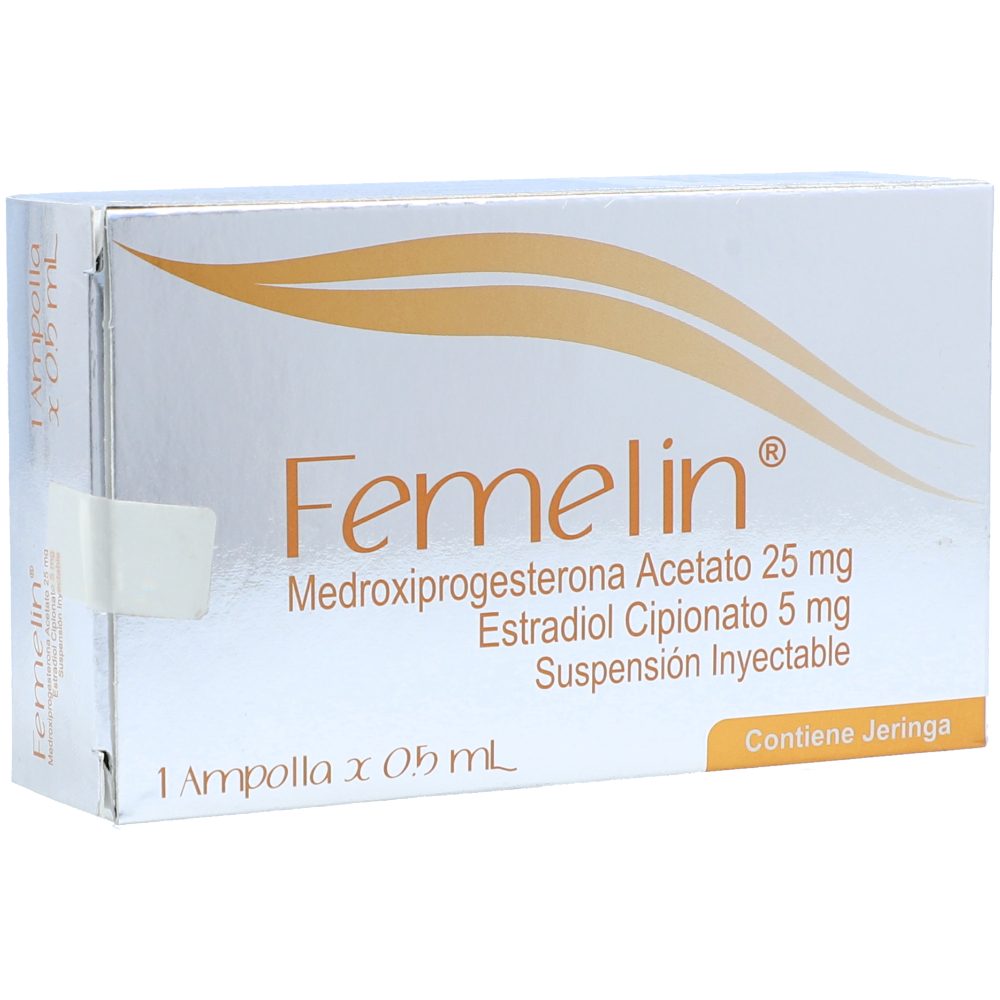 Femelin (5+25) Mg/0.5Ml Suspención Inyectable Caja X 1 Ampolla X 0.5 Ml ...