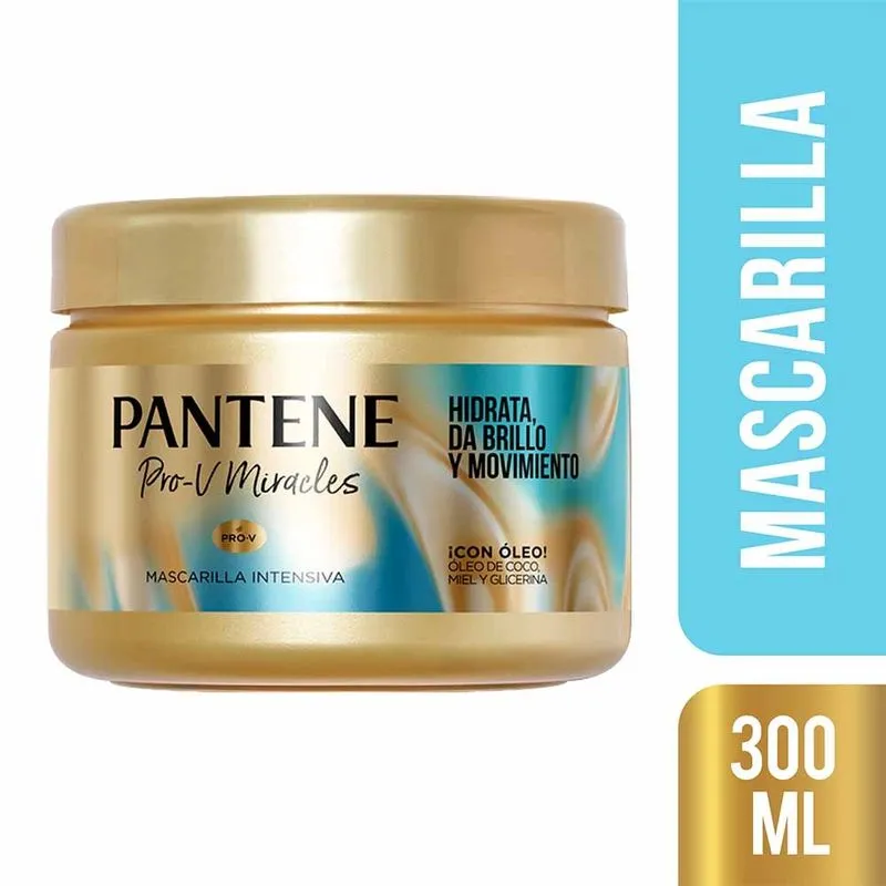 Mascarilla Intensiva Pantene Pro-V Miracles Hidrata Da Brillo Y M Pot X ...
