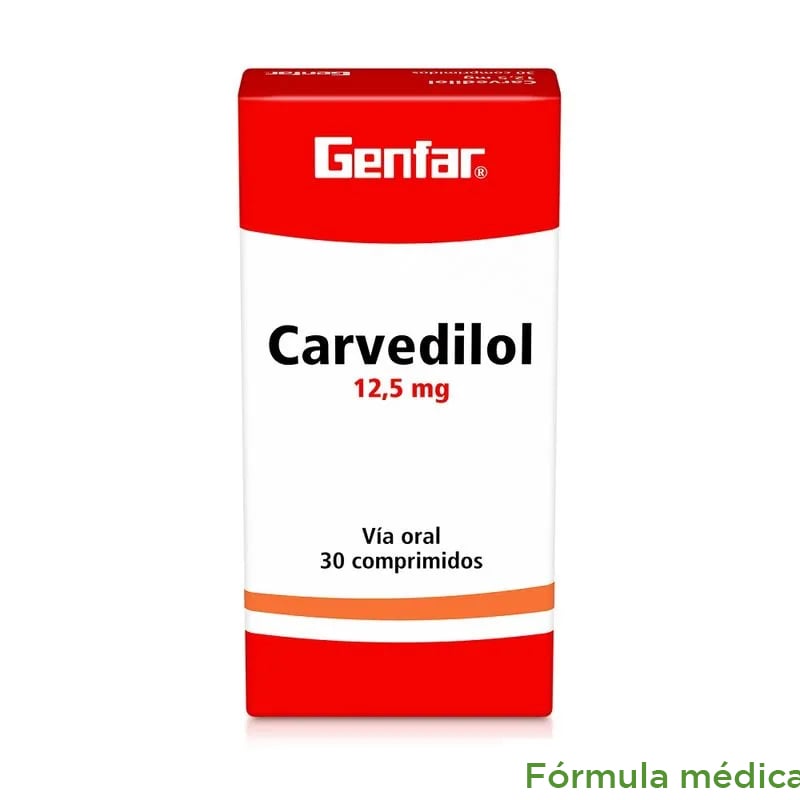 Carvedilol 12.5Mg Tabletas Caja X 30 Genfar | Cruz Verde