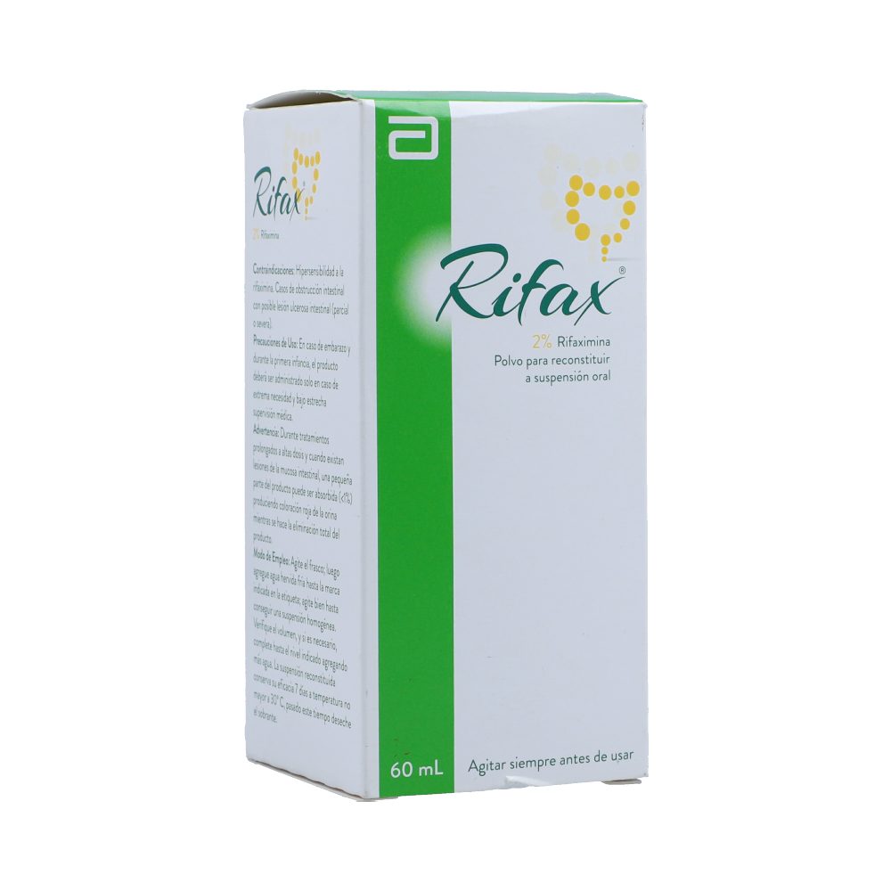 Rifax 2% Polvo para Reconstituir Suspensión Oral Frasco X 60mL | Los ...