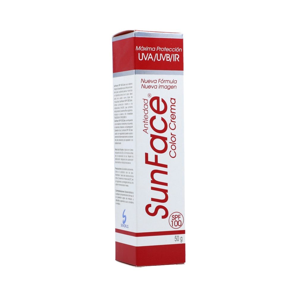 Sunface Antiedad Color Crema SPF 100 Frasco X 50Gr | Los expertos en ...