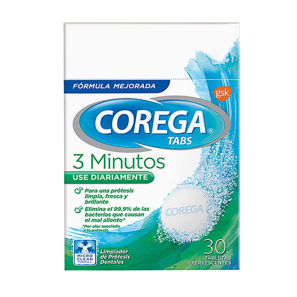 Corega Tabs Tabletas Efervescentes Caja X 30 | Los expertos en ahorro ...