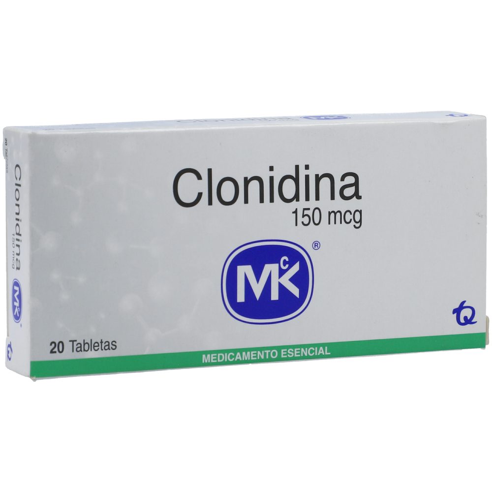 Clonidina Mk 0.15Mg Caja X 20 Tabletas