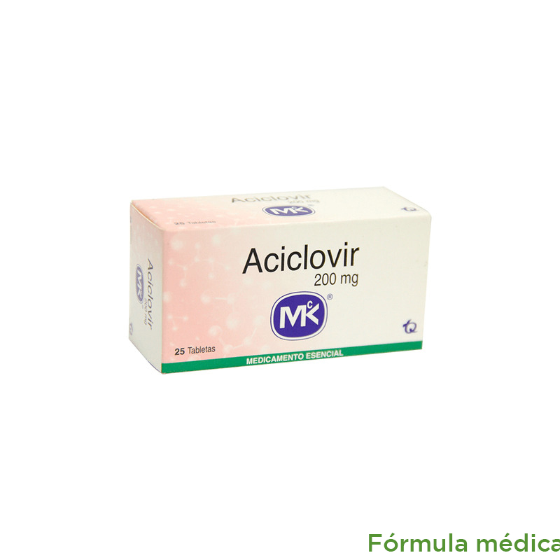 Aciclovir 200Mg Tabletas Caja X 25 Mk | Cruz Verde