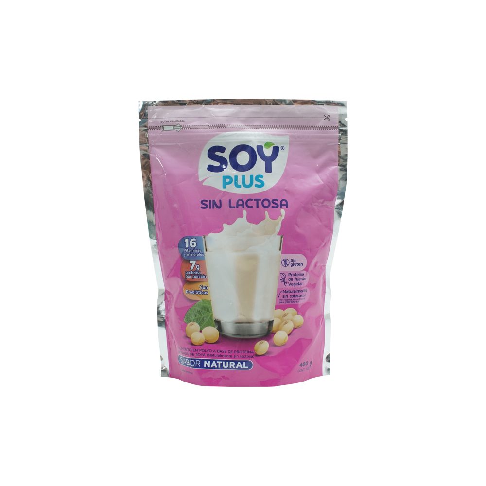 Soy Plus Sin Lactosa Bolsa X 400g Natural | Los expertos en ahorro Cruz ...
