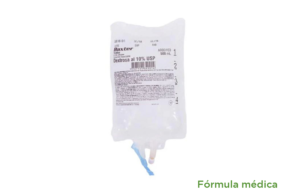 Dextrosa Usp O Glucosa 10%Solucion Inyectable Bolsa X 500Ml Baxter ...