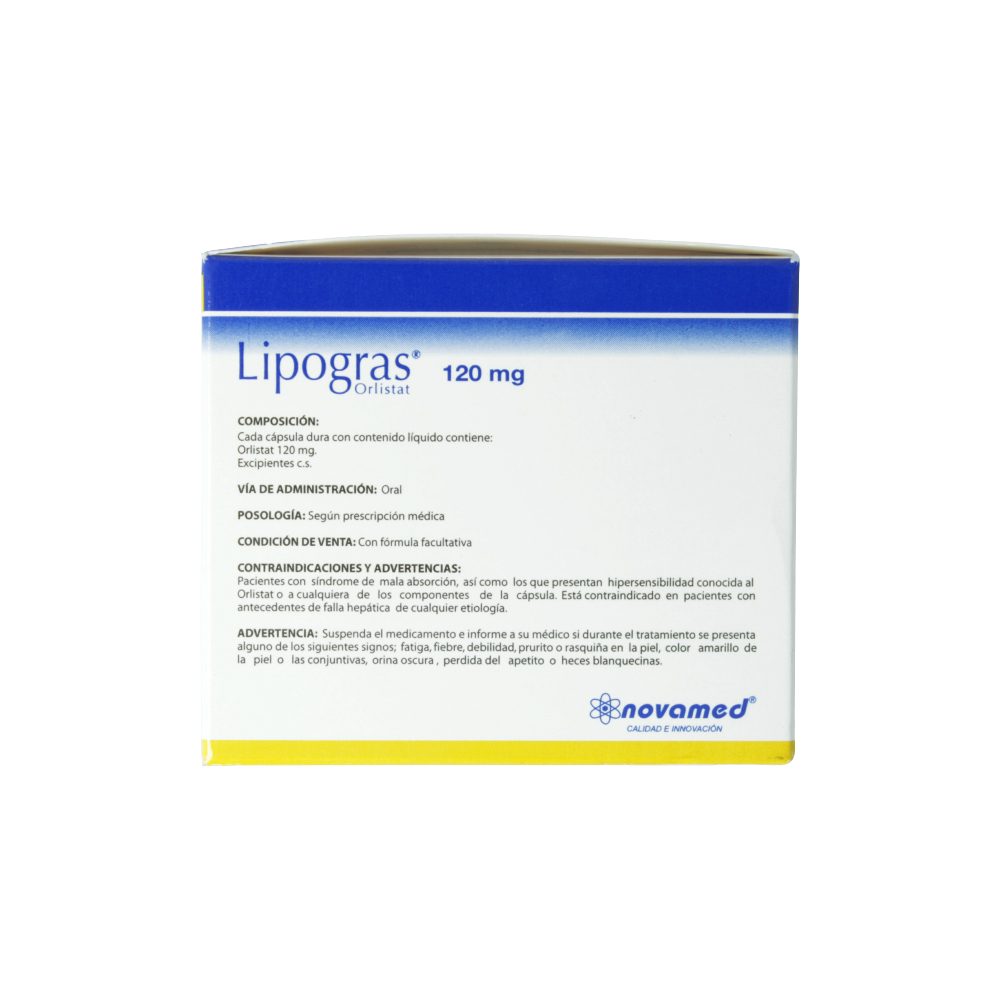 Lipogras 120Mg Caja X 60 Cápsulas Duras Con Contenido Líquido | Los ...