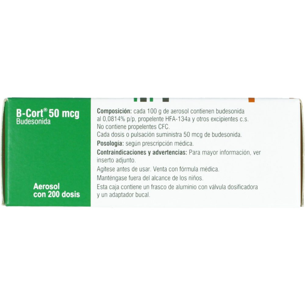 B-Cort Bronquial Dosis Aerosol 50Mcg Frasco X 200Dosis | Los expertos ...