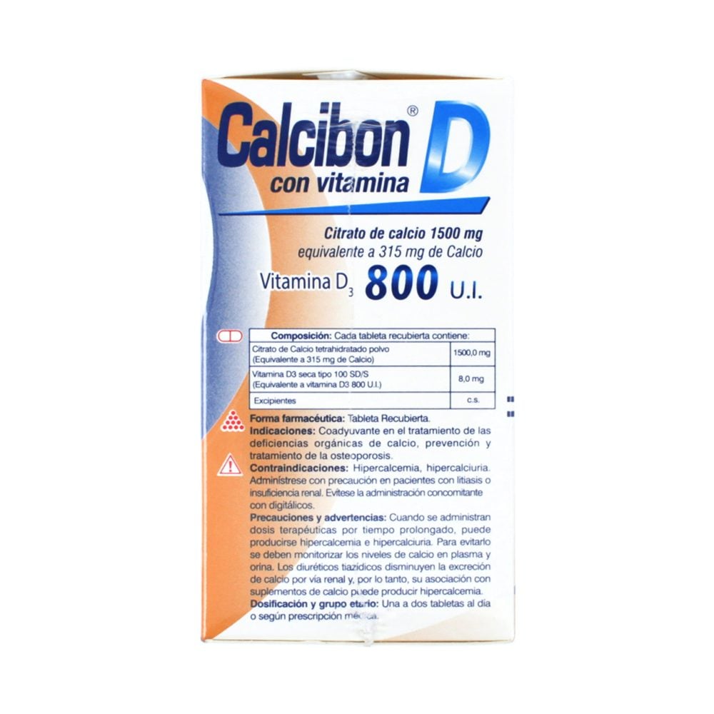 Calcibon D 800Ui Tableta Recubierta Frasco X 30 | Los expertos en ...
