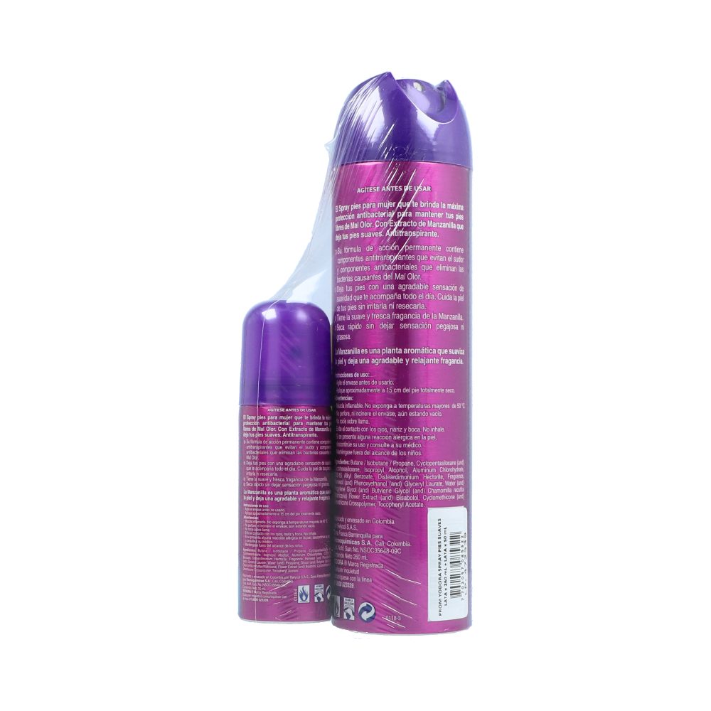 Promo - Spray Pies Gtis Frasco X 50mL Yodora Mujer Paquete X 1 | Los ...