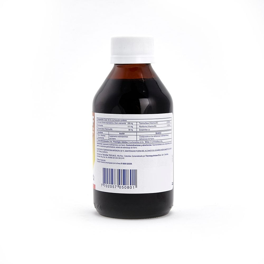 Ferrovital Nf Solución Oral Vainilla Frasco X 180Ml | Los expertos en ...