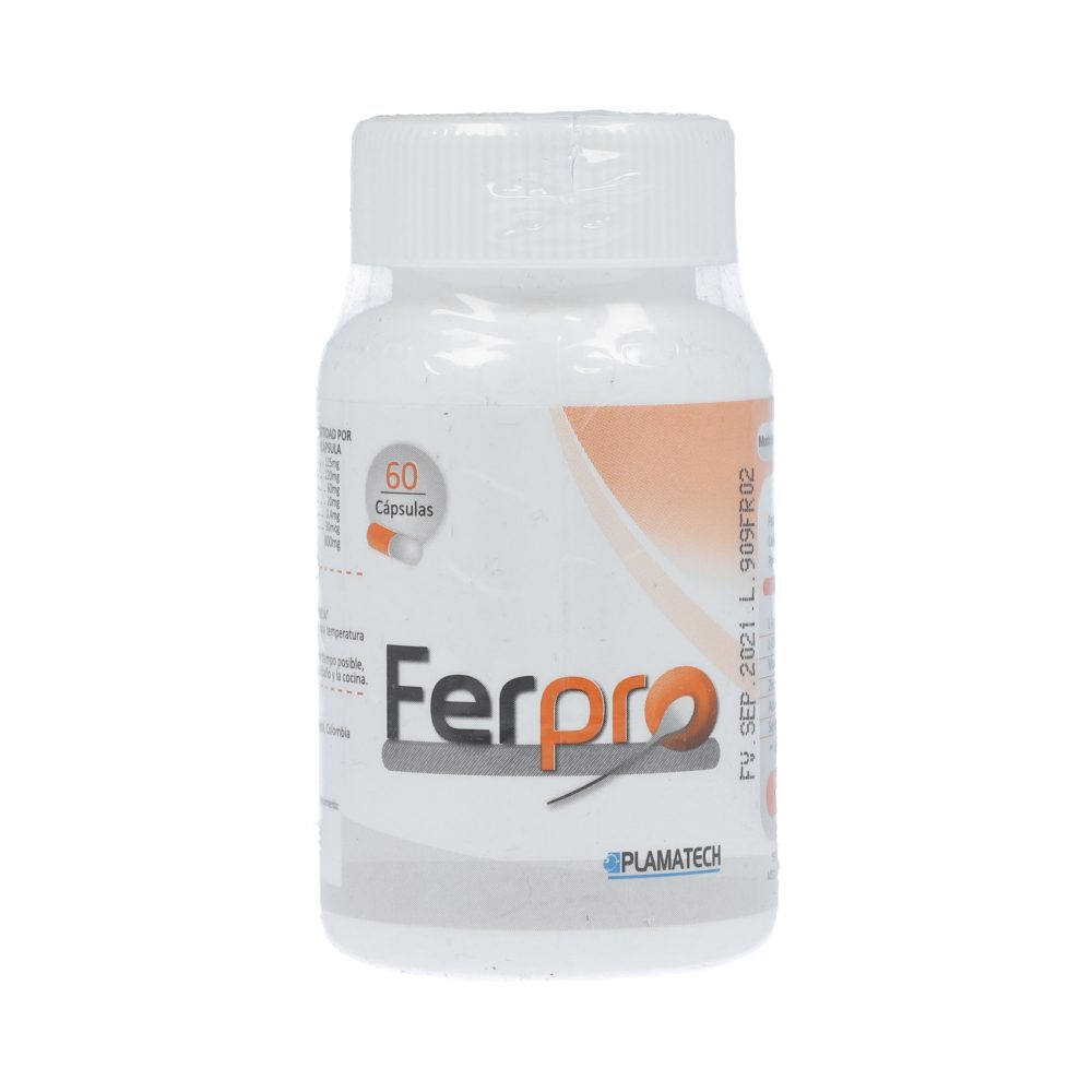 Ferpro Frasco X 60 Cápsula | Los expertos en ahorro Cruz Verde Colombia