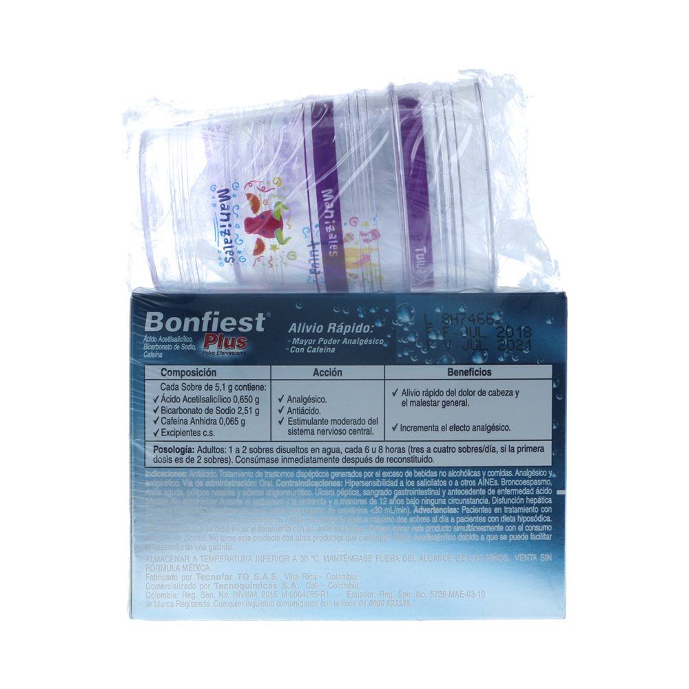 Promo Bonfiest Plus (0,650+2,51+0,065)Gr Polvo Oral Paquete X 1 Gratis ...