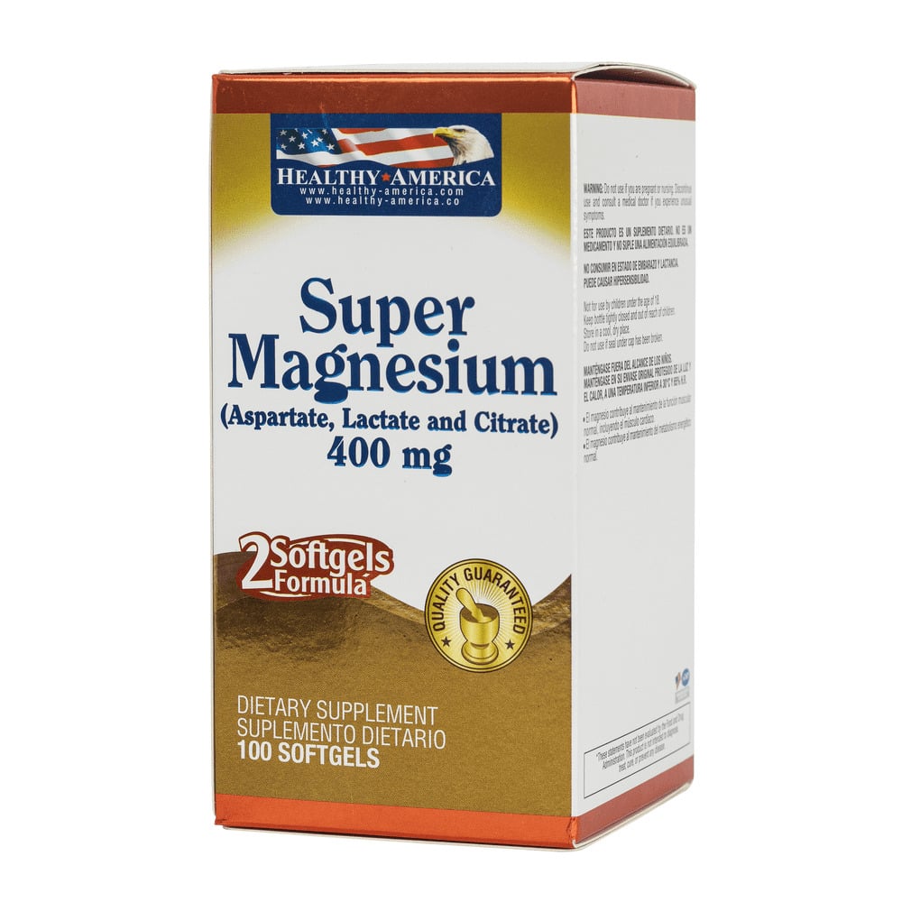 Super Magnesium 400Mg Capsulas Blandas Caja X 1 Frasco X 100 | Cruz Verde