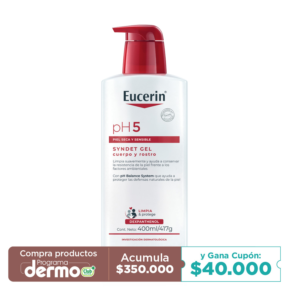 Syndet Gel Ph5 Eucerin Piel Seca Y Sensible Frasco X 400Ml | Cruz Verde