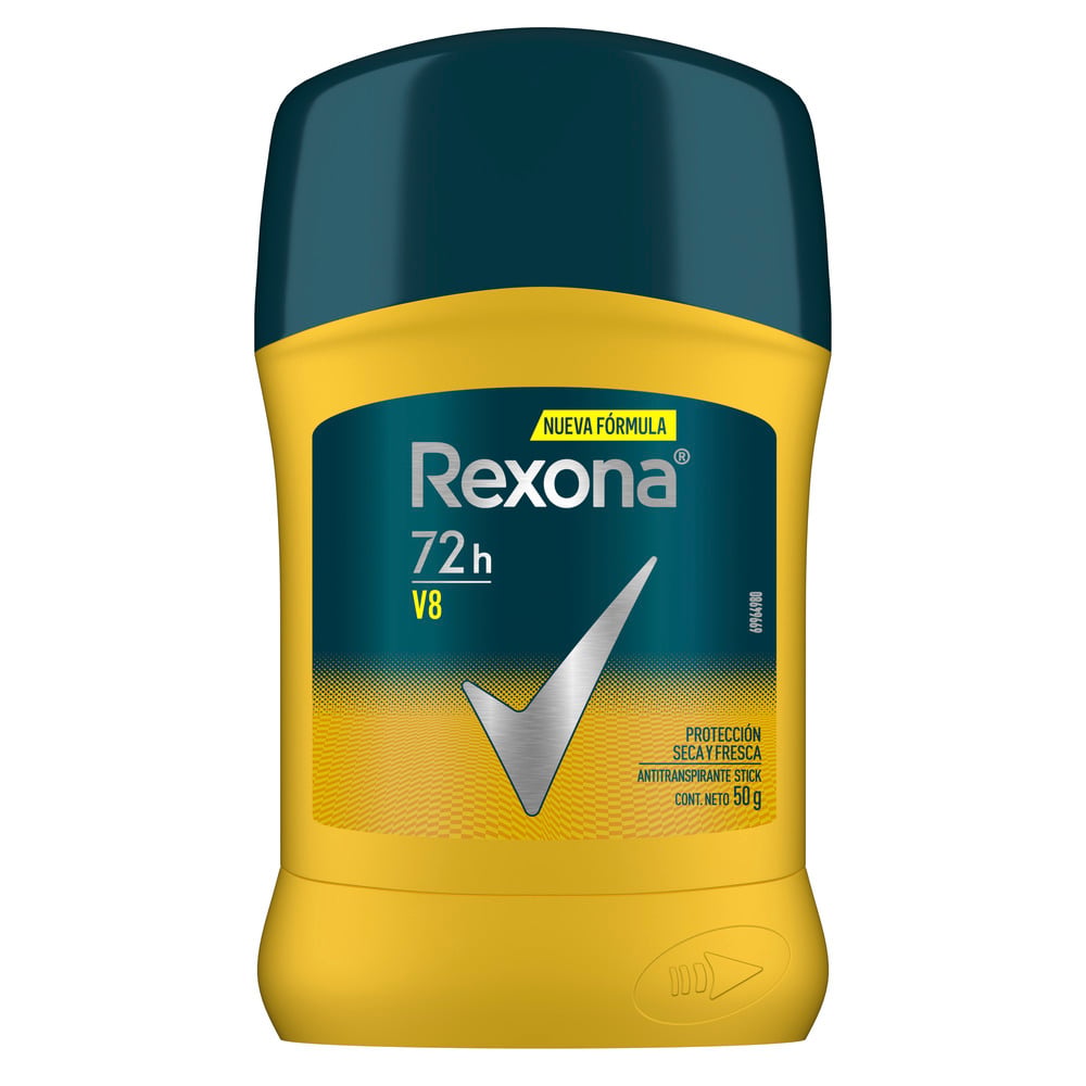 Antitraspirante Rexona V8 48H Barra X 50Gr | Cruz Verde