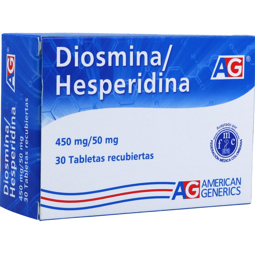 Diosmina+Hespiridina American Generics (450+50)Mg Caja X 30 Tabletas ...