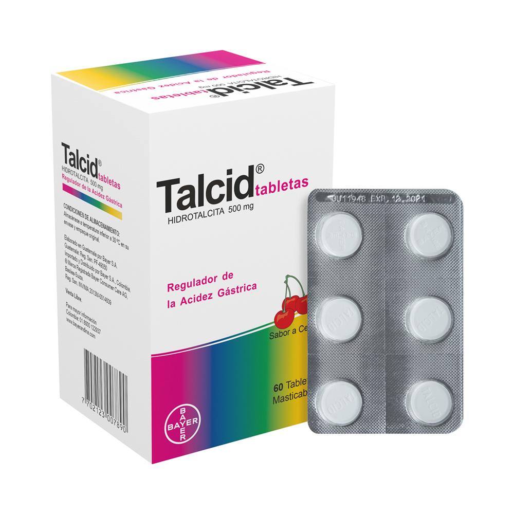 Talcid Comprimidos Masticables 500Mg Blister X 6 Tabletas Masticables ...
