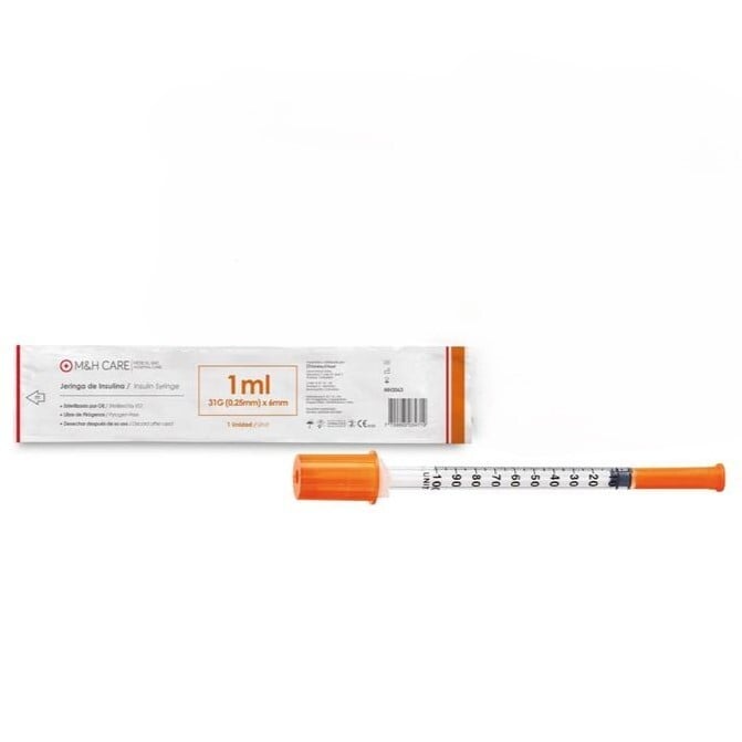 Jeringa Insulina Ref Mh2059 Sobre 1 Norstray & Nuart 0.5Ml 31G 6Mm ...