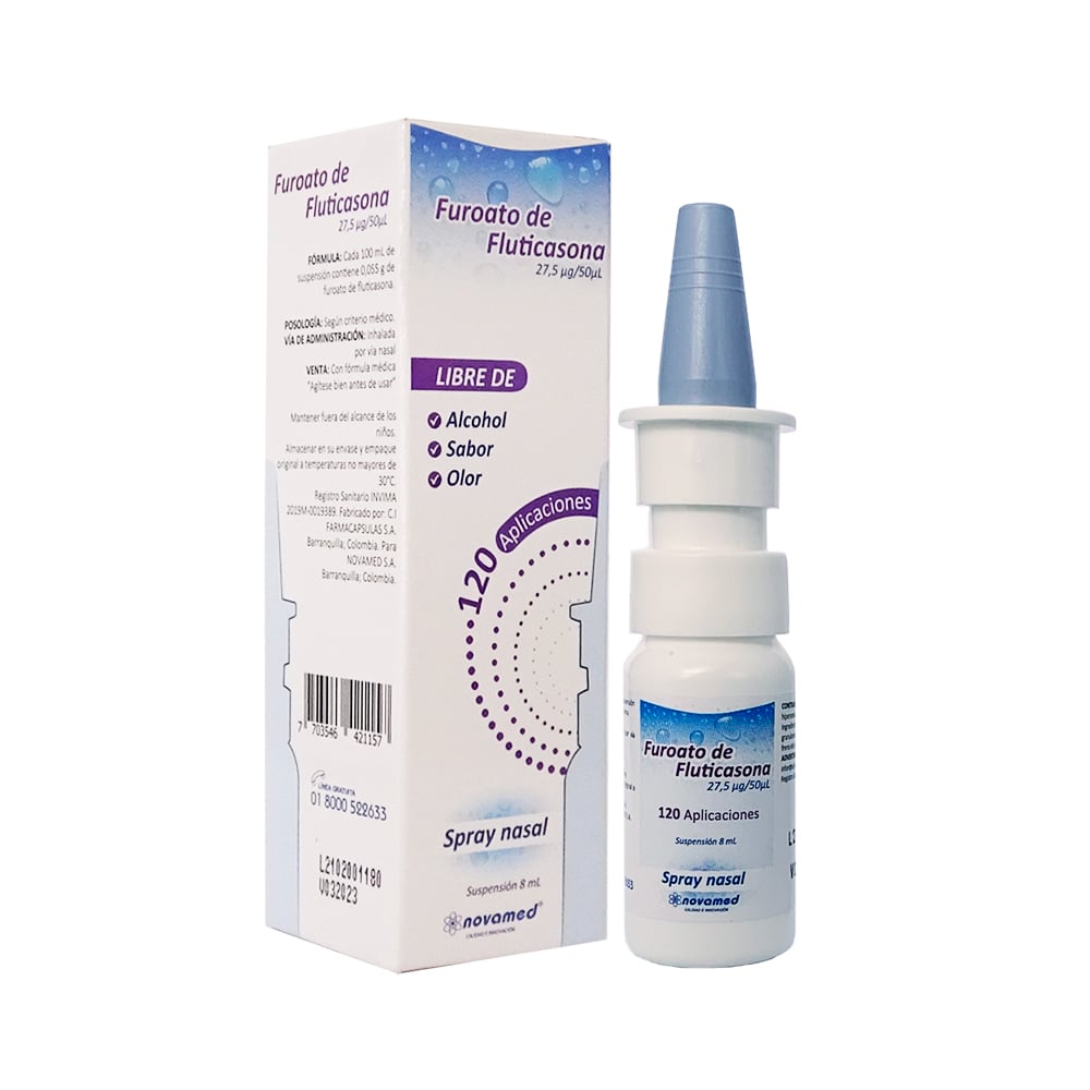 Furoato De Fluticasona 27.5Mcg/Dosis Suspension Nasal Frasco X 120Dosis ...