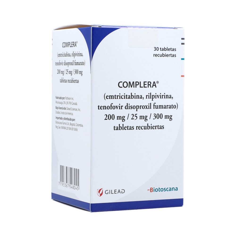 Complera Tabletas Recubiertas Frasco X 30 Tabletas | Los expertos en ...