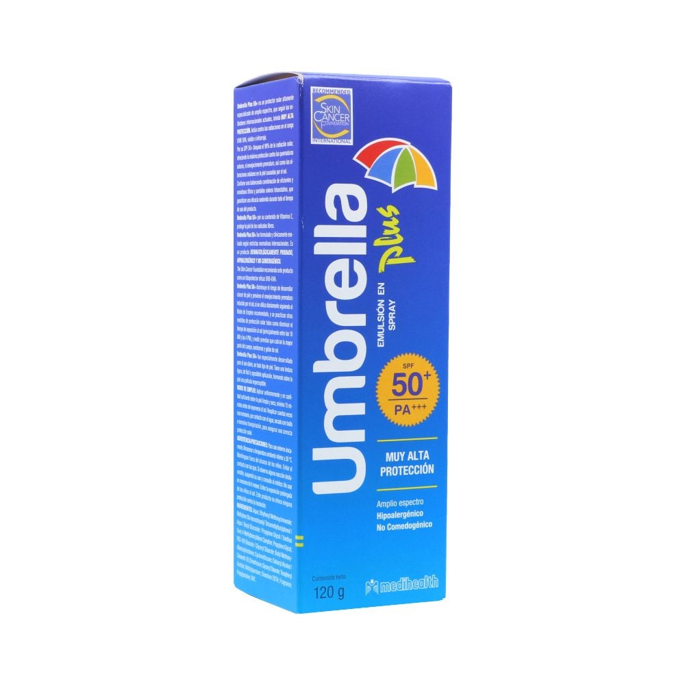 Umbrella Plus Emulsión En Spray Spf50+ Frasco X 120 Gr | Los expertos ...