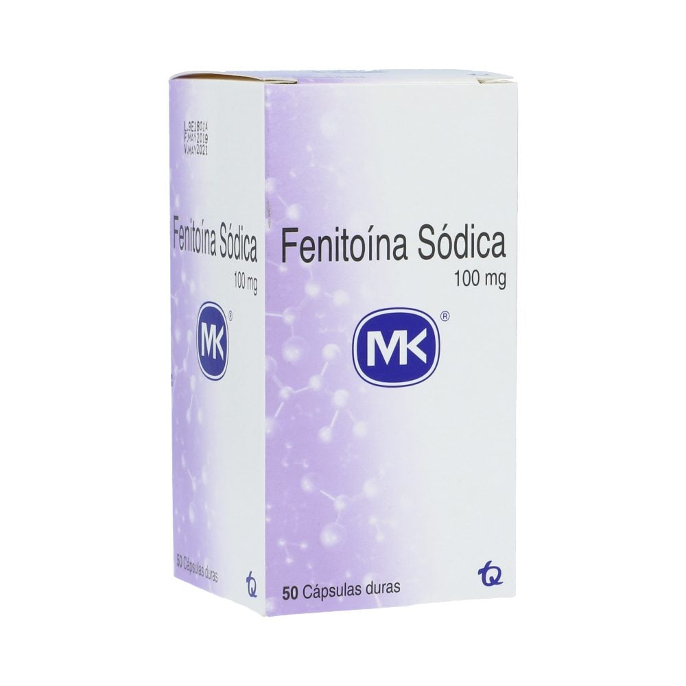 Fenitoina 100Mg Capsula Mk Frasco X 50