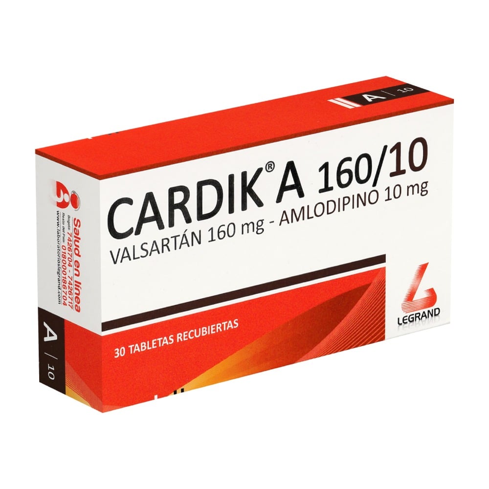 Cardik A (10+160)Mg Tableta Recubierta Caja X 30 | Cruz Verde