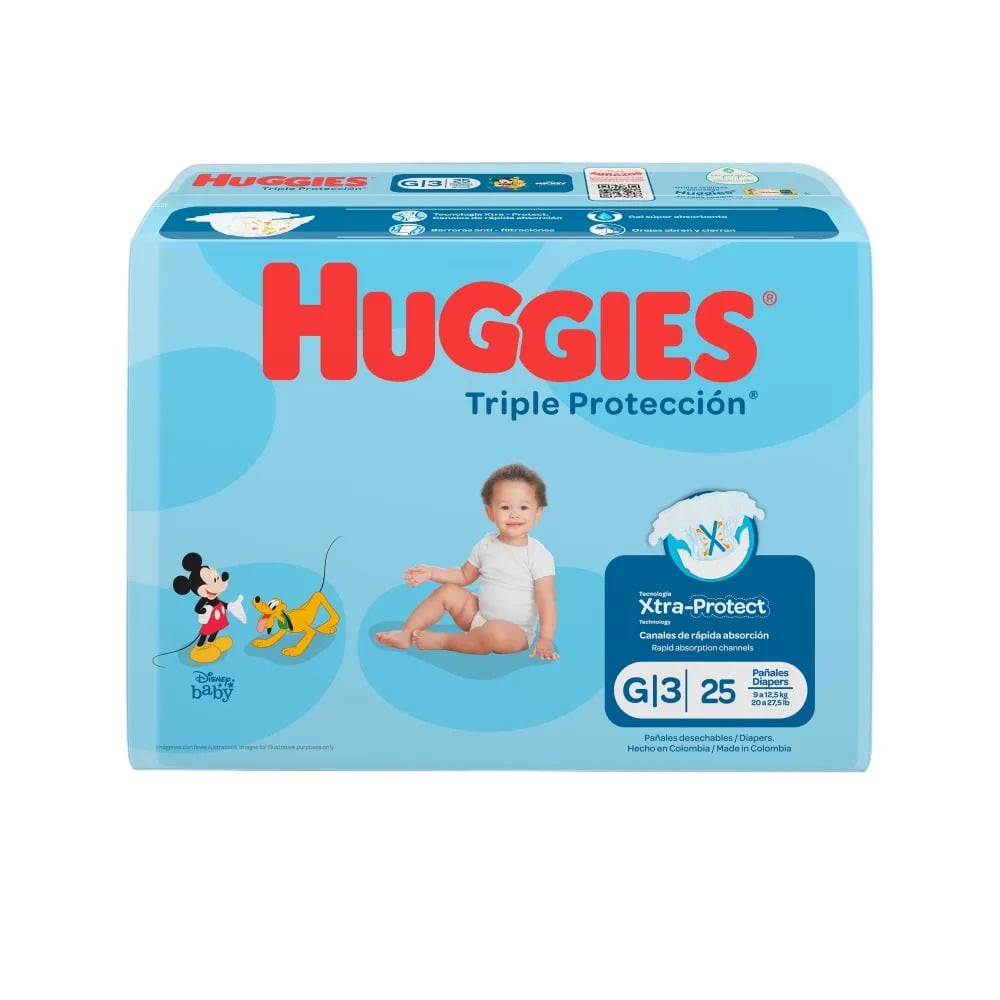 Pañal Triple Proteccion Huggies G 3 Paquete X 25 | Cruz Verde