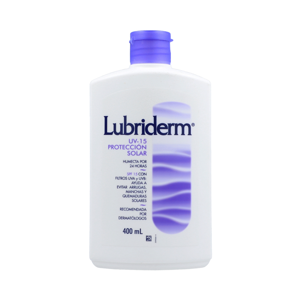 Crema Con Protector Solar Uv Sfp 15 Lubriderm Frasco X 400Ml | Los ...