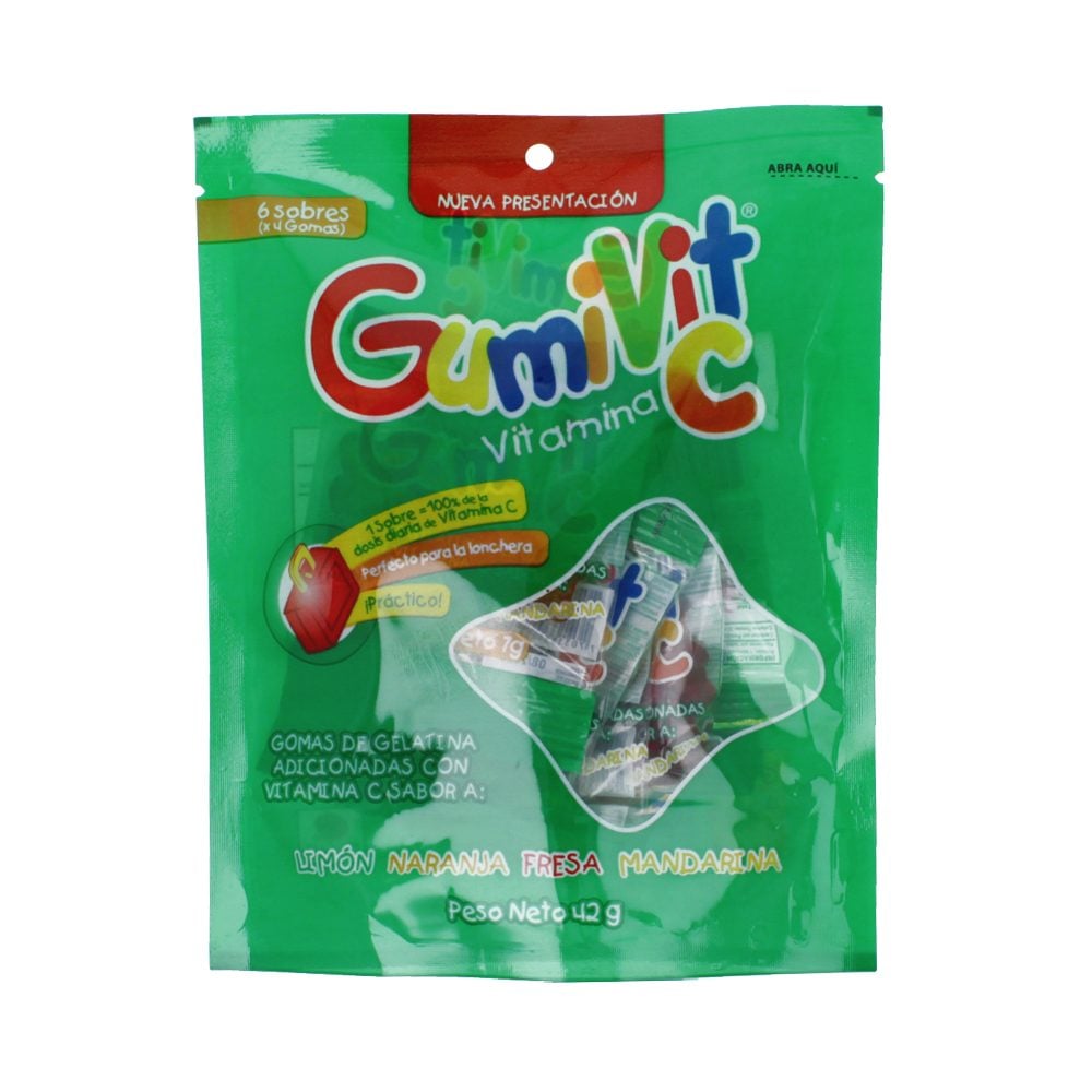 Gumivit C Gomas de Gelatina adicionadas con Vitamina C Paquete X 6 ...