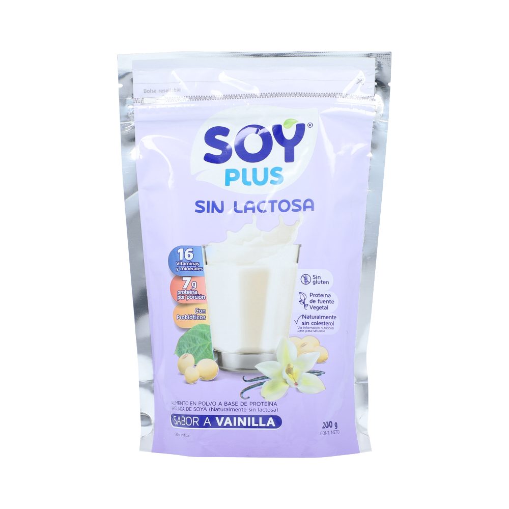 Soy Plus Sin Lactosa Bolsa X 200Gr Vainilla | Los expertos en ahorro ...