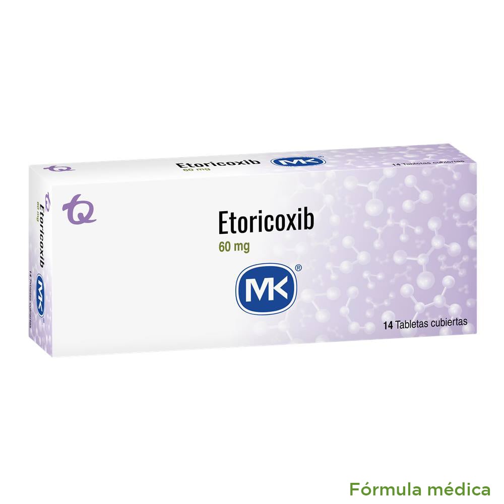 Etoricoxib Mk 60Mg Caja X 14 Tabletas Recubiertas