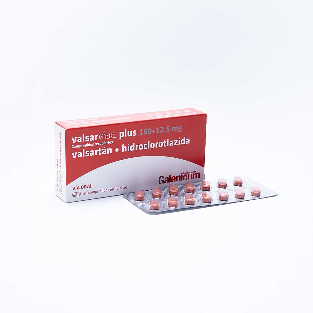 Valsarvitae Plus Tabletas Recubiertas (12.5+160)Mg Caja X 28 | Cruz Verde