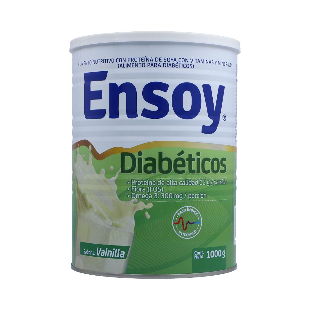 Ensoy Diabéticos Sabor a Vainilla Tarro X 1000Gr | Los expertos en ...