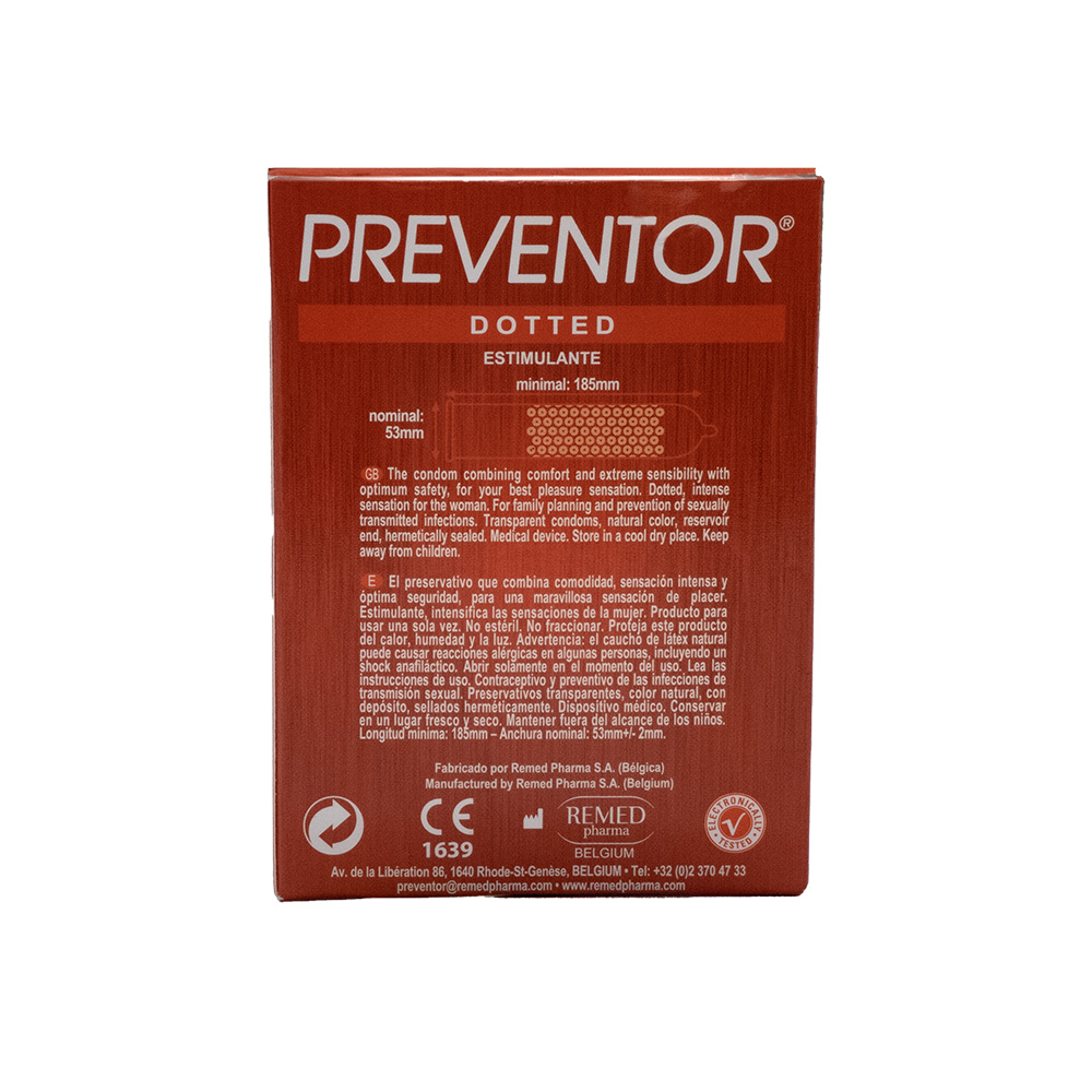 Preservativo Estimulante Dotted Preventor Caja X 3 | Los expertos en ...