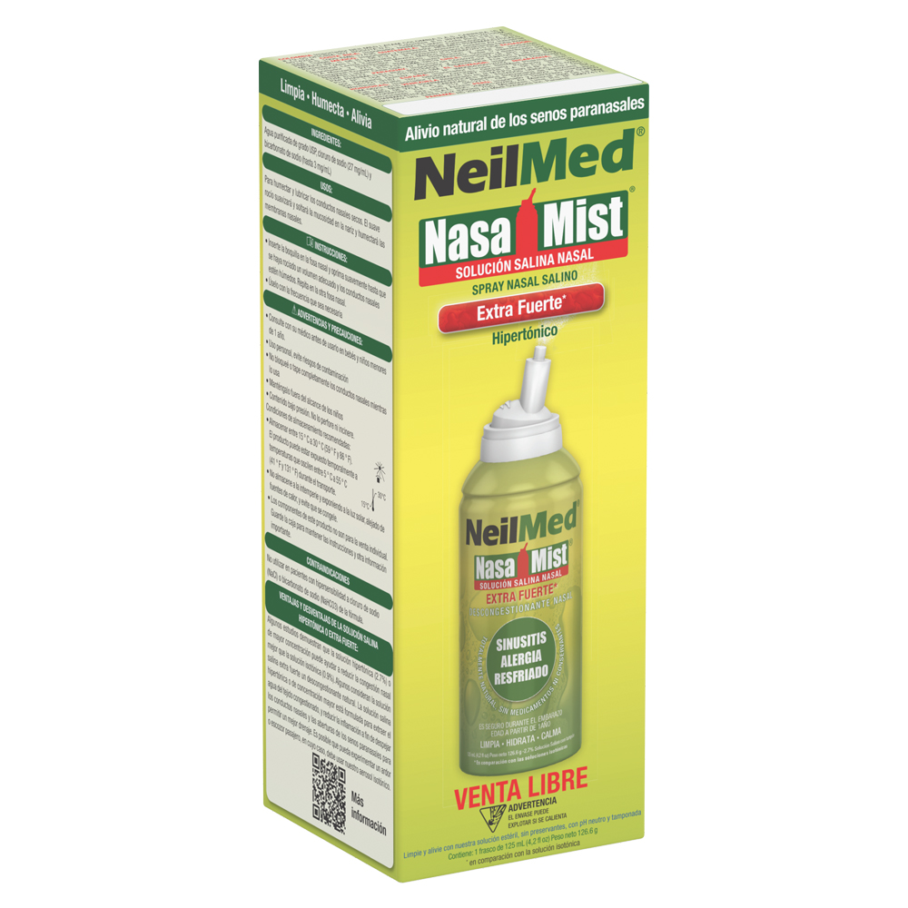 Spray Nasal Salino Extra Fuerte Nasamist - Neilmed Frasco 125Ml | Cruz ...