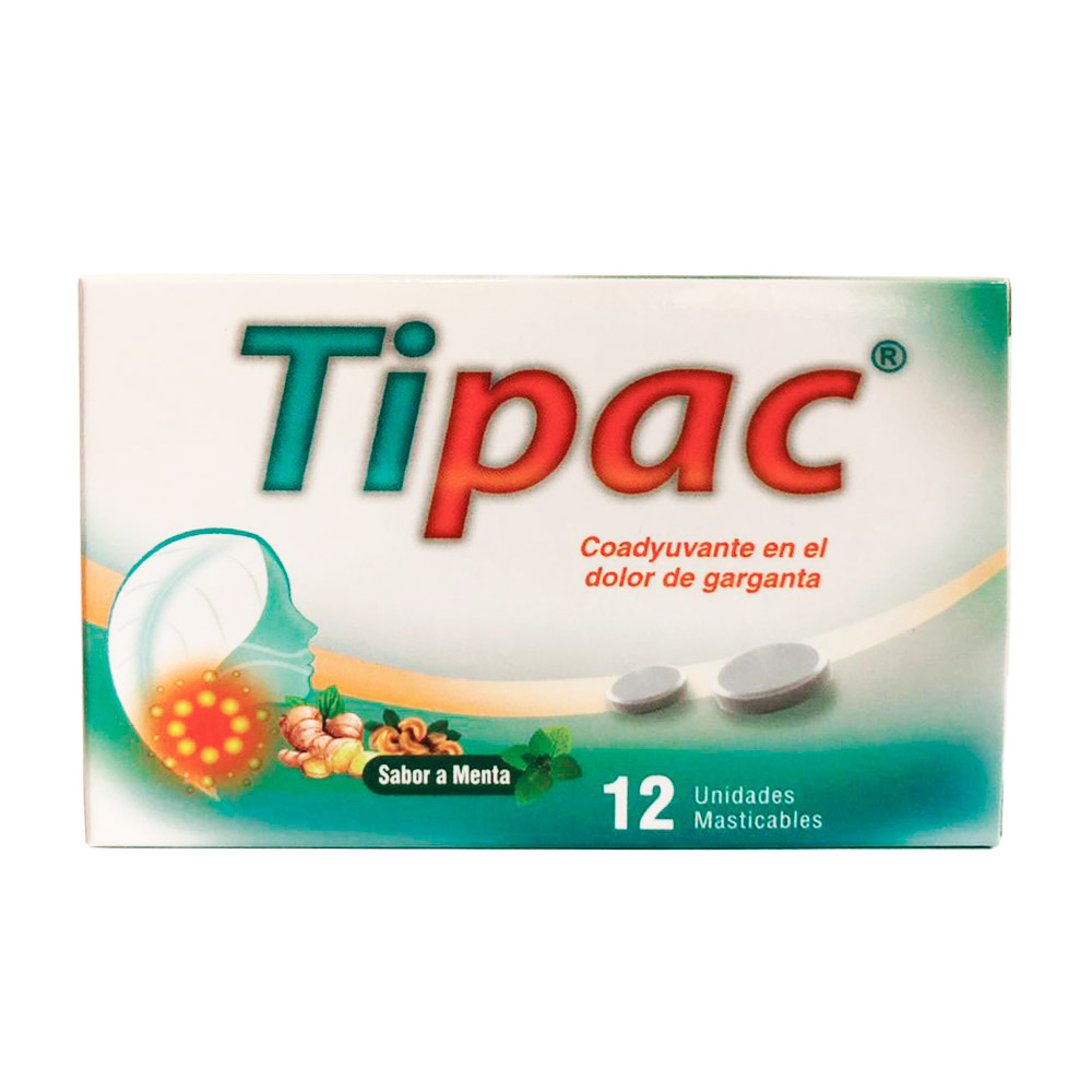 Tipac Tabletas Masticables Sabor Menta Caja X 12 | Los expertos en ...