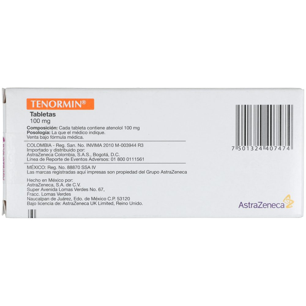 Tenormin 100Mg Caja X 14 Tabletas | Los expertos en ahorro Cruz Verde ...